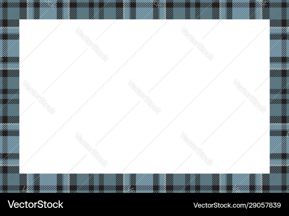 Vintage frame scottish border pattern retro Vector Image