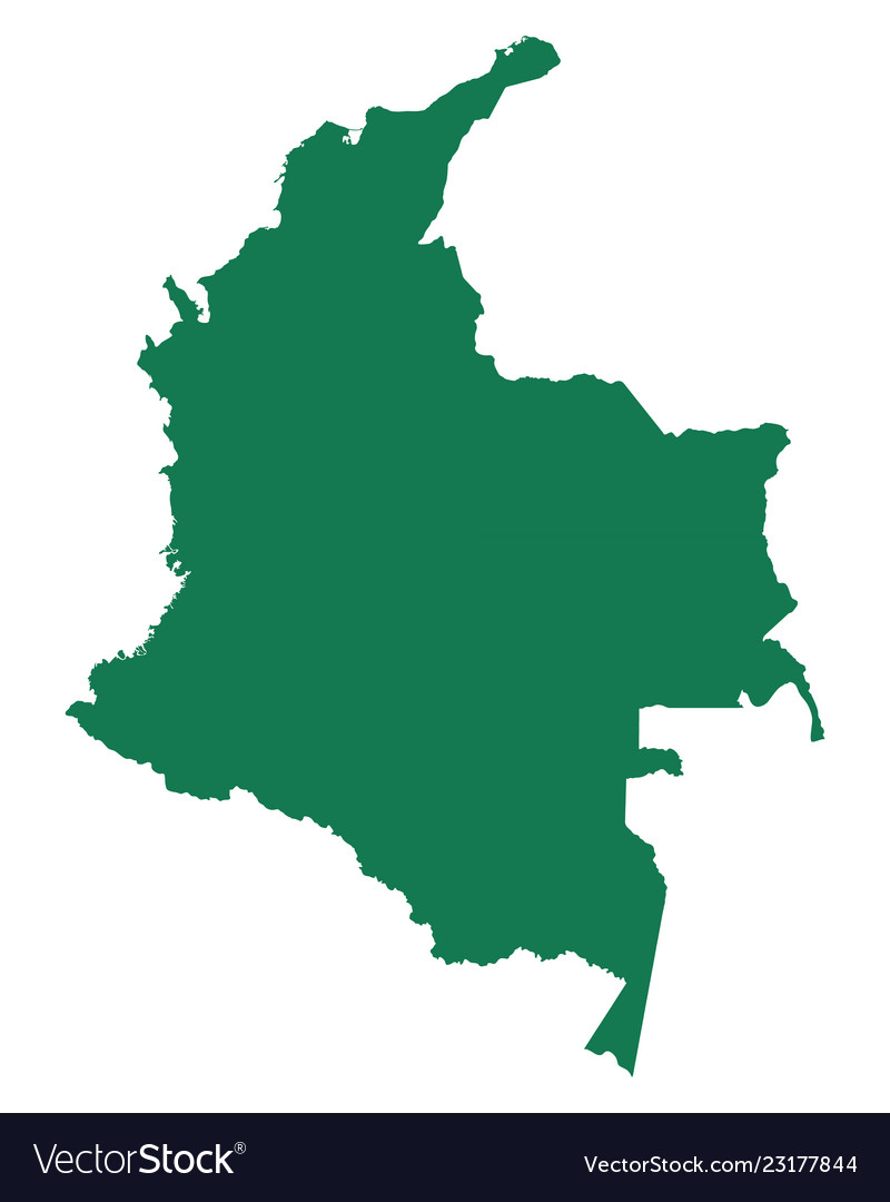 Map of colombia Royalty Free Vector Image - VectorStock