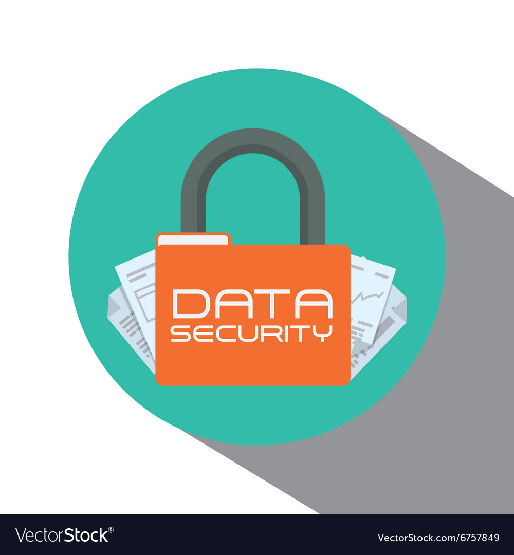 Data security design Royalty Free Vector Image