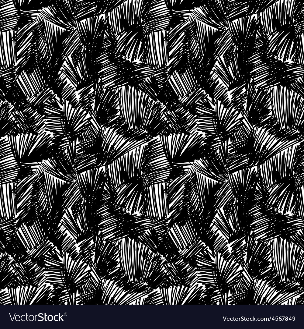Doodle seamless pencil scribble pattern-model Vector Image