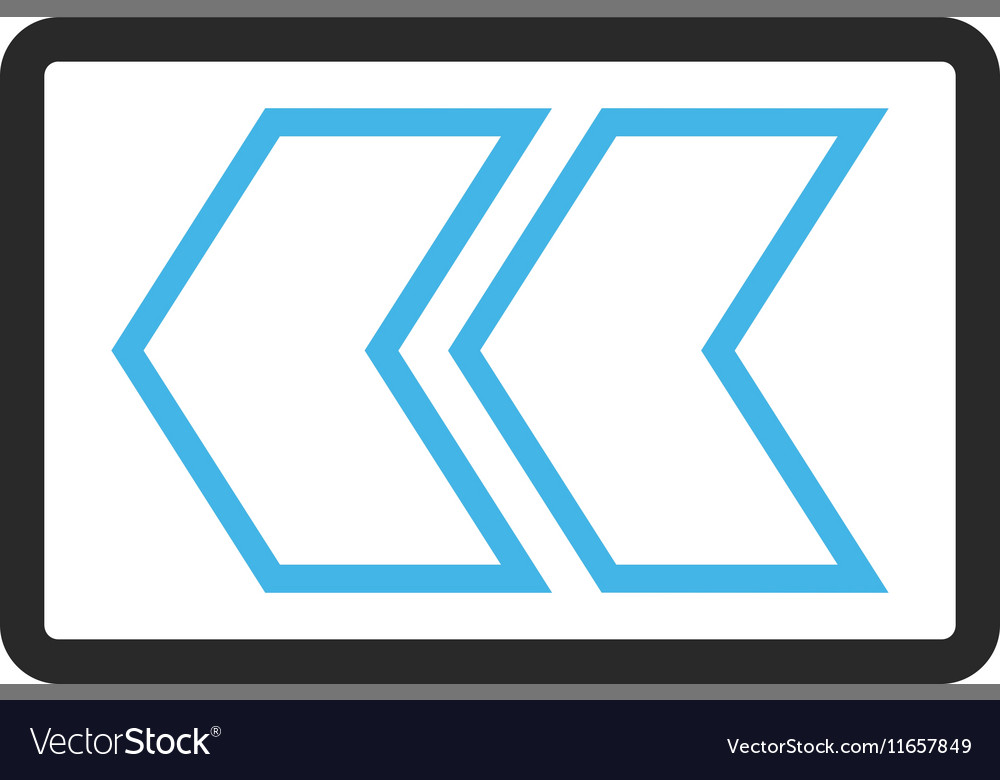 Shift left framed icon Royalty Free Vector Image