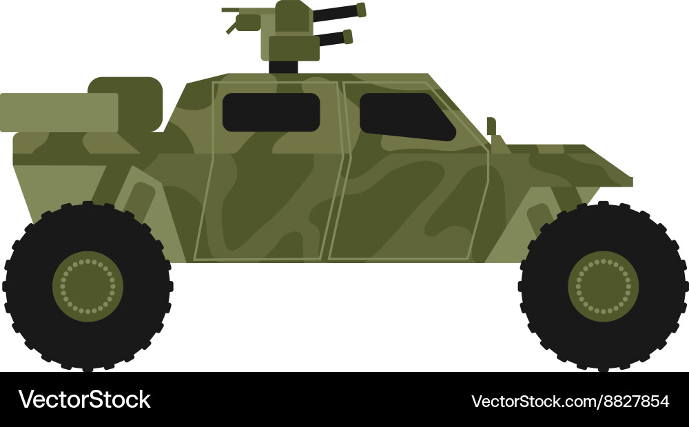 Military jeep Royalty Free Vector Image - VectorStock