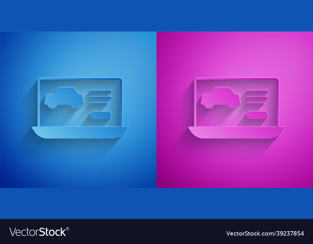 Paper cut hardware diagnostics condition of car Vector Image Paper cut hardware diagnostics condition of car Vector Image
