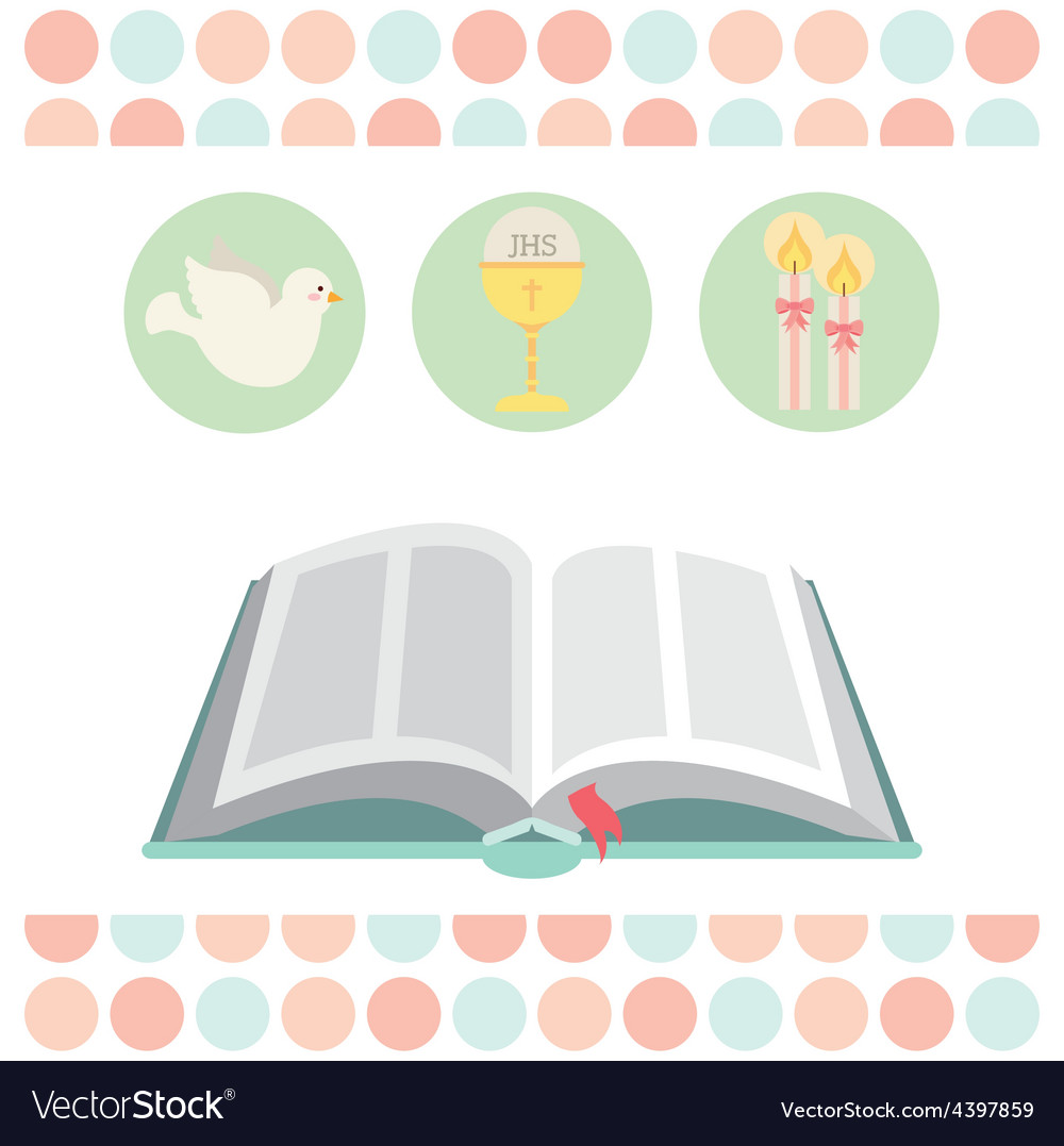 First communion Royalty Free Vector Image - VectorStock