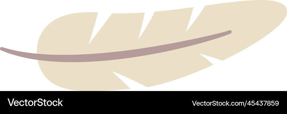 Magical art flat icon feather for rituals Vector Image