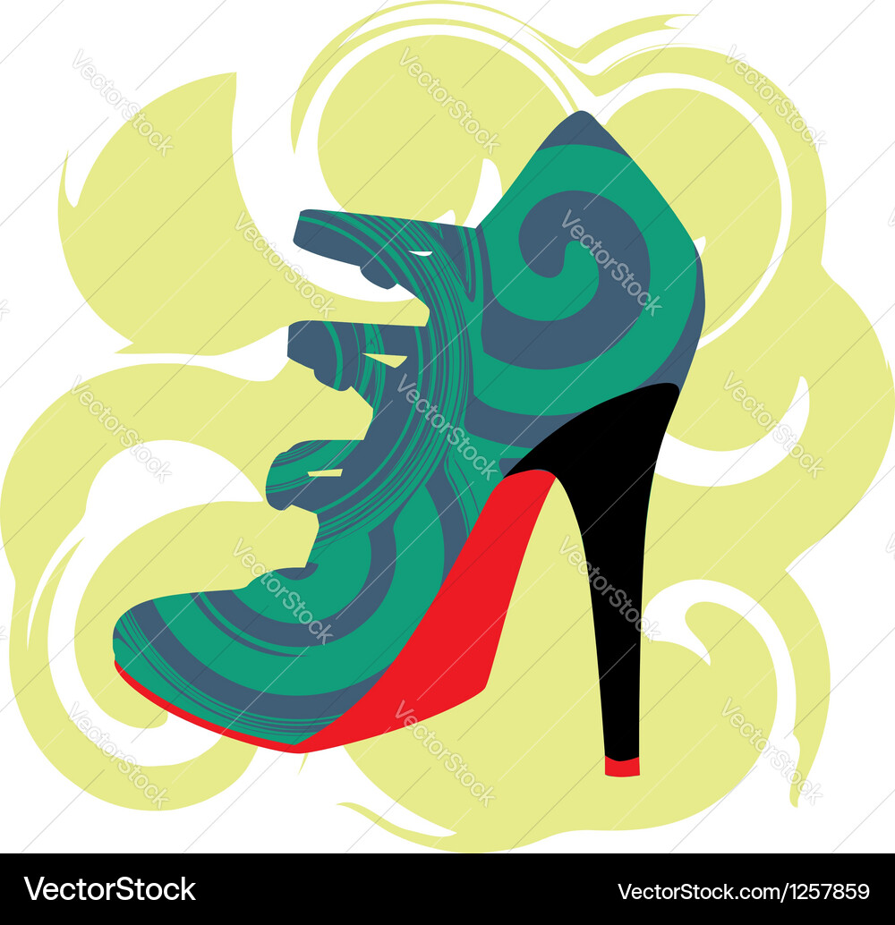 Woman shoe Royalty Free Vector Image - VectorStock