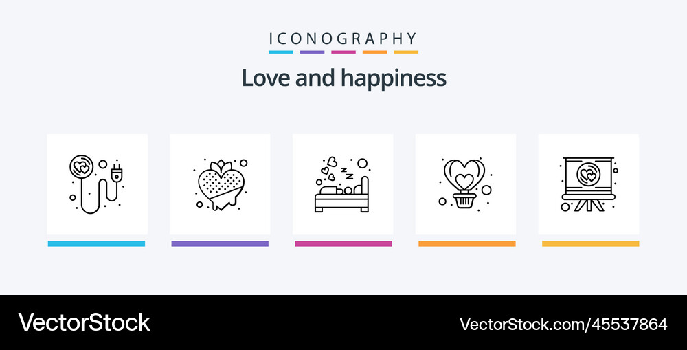 Love line 5 icon pack including wine bottle Vector Image