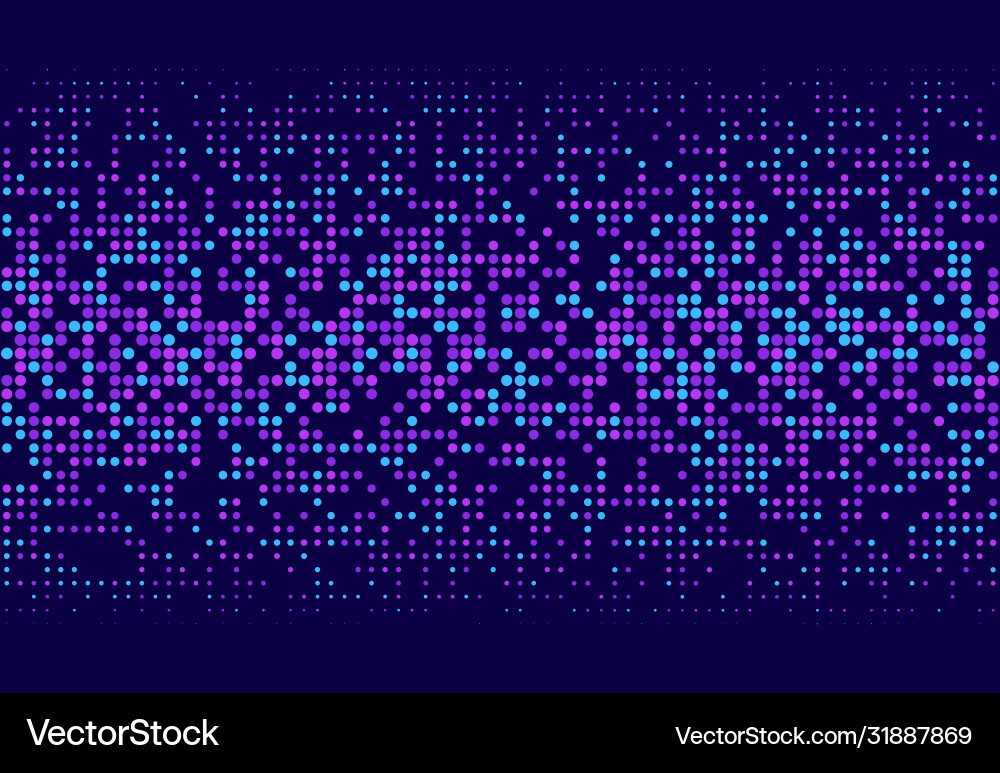 Abstract futuristic dot pattern design halftone Vector Image