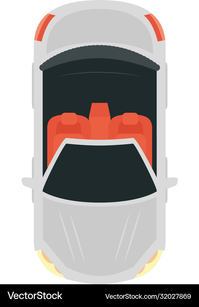 Car vehicle top view design Royalty Free Vector Image