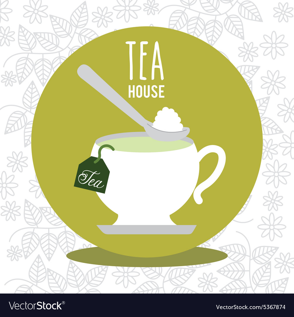 Tea time Royalty Free Vector Image - VectorStock