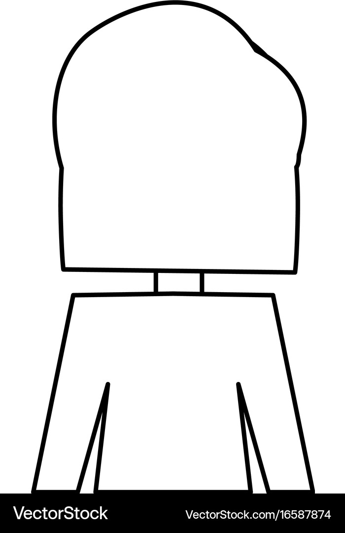 Woman back cartoon Royalty Free Vector Image - VectorStock