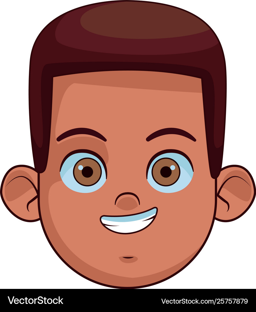 Boy face avatar profile picture Royalty Free Vector Image