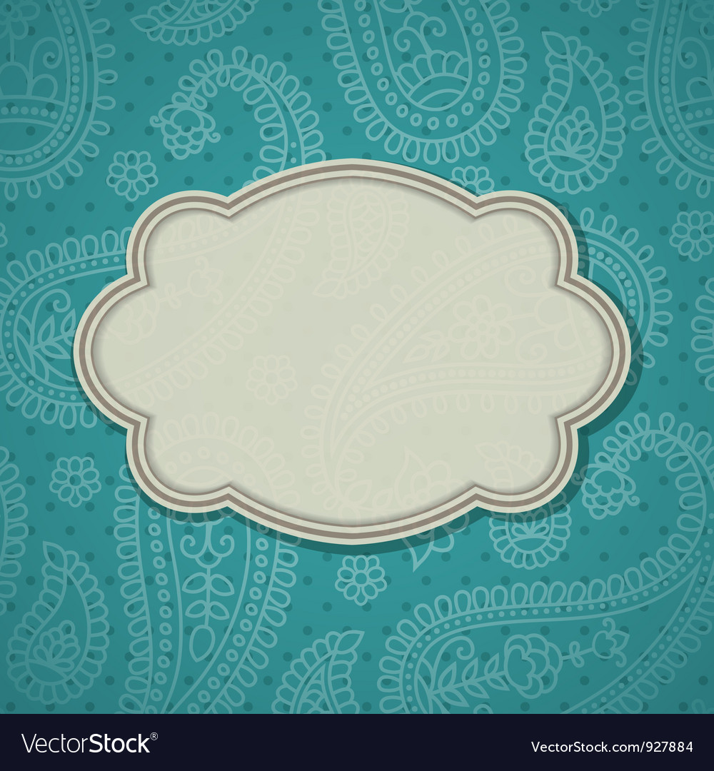 Indian frame Royalty Free Vector Image - VectorStock