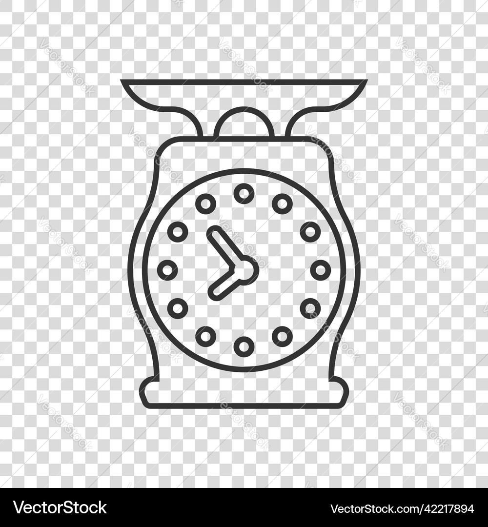 Bathroom weight scale icon in flat style mass Vector Image