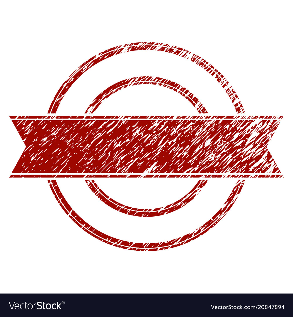 Grunge textured ribbon circle frame Royalty Free Vector Grunge textured ribbon circle frame Royalty Free Vector