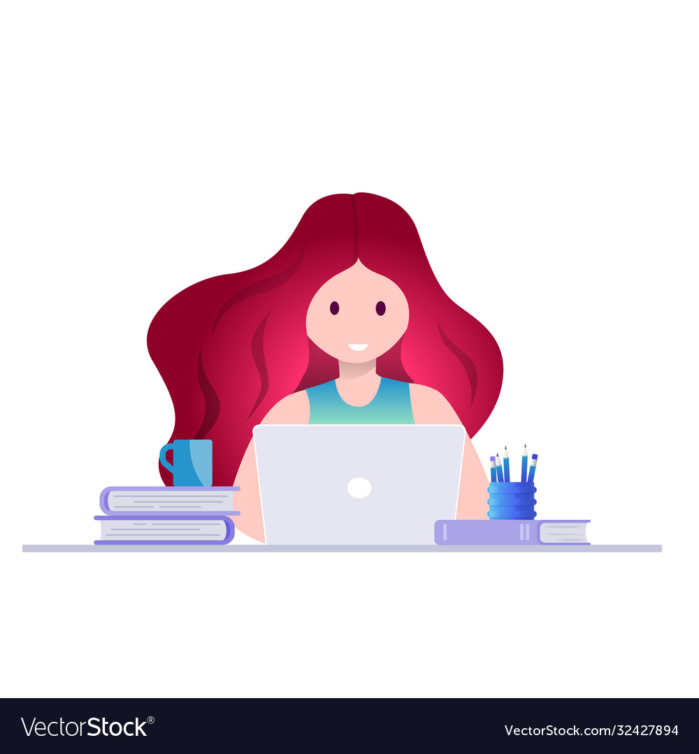 Online education self learning concept Royalty Free Vector Online education self learning concept Royalty Free Vector
