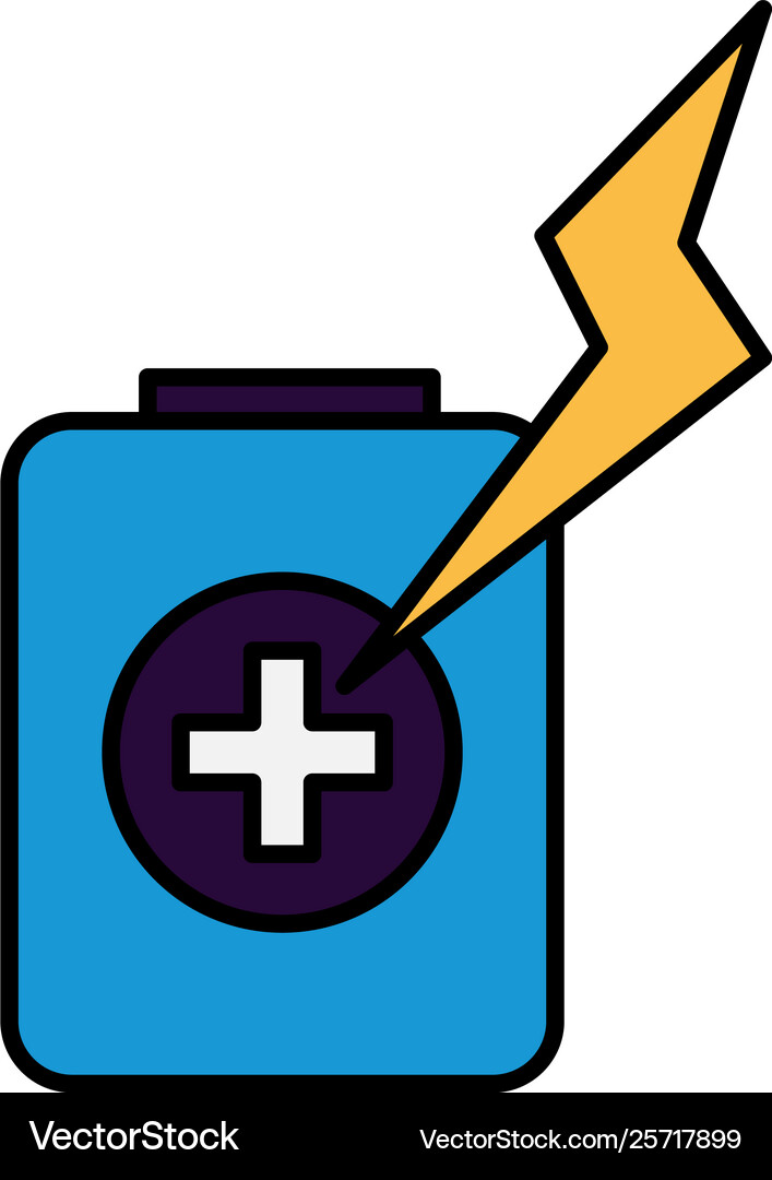 Battery charge power Royalty Free Vector Image