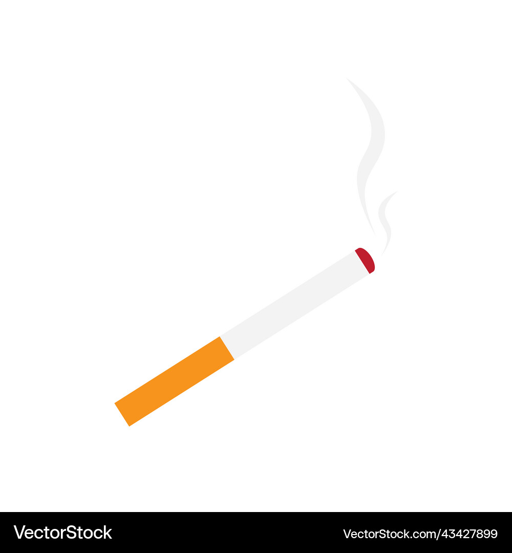 Cigarette icon template free Royalty Free Vector Image