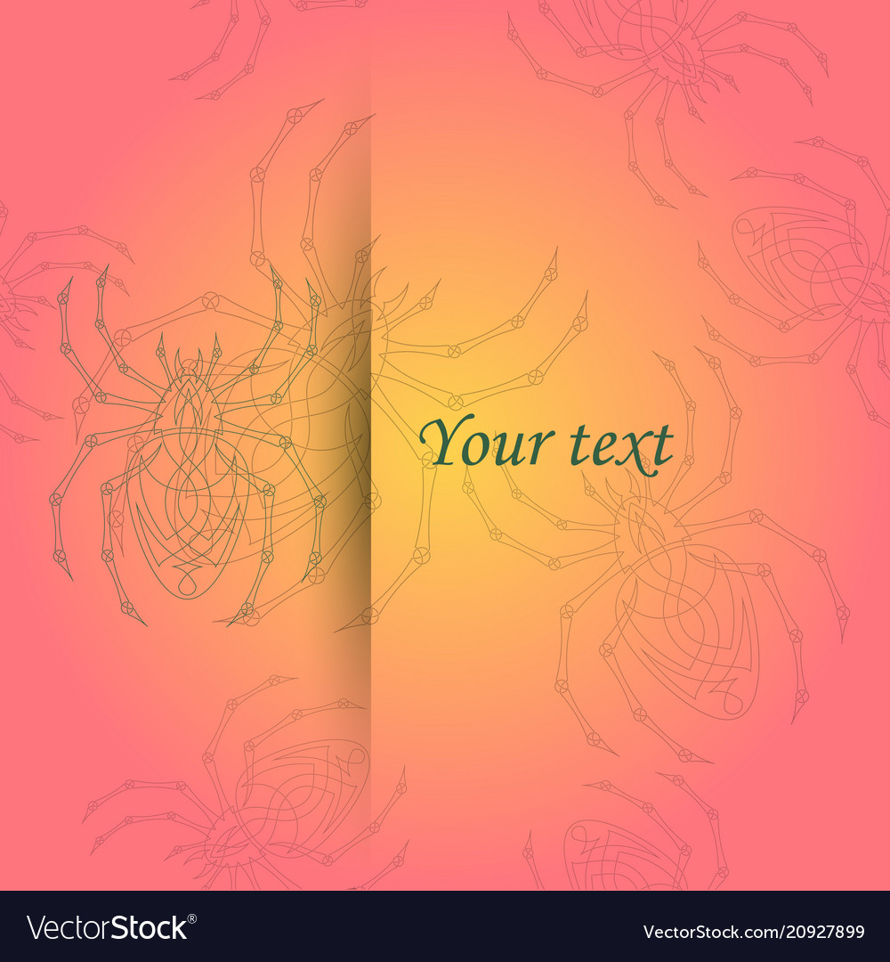 Spiders pattern Royalty Free Vector Image - VectorStock