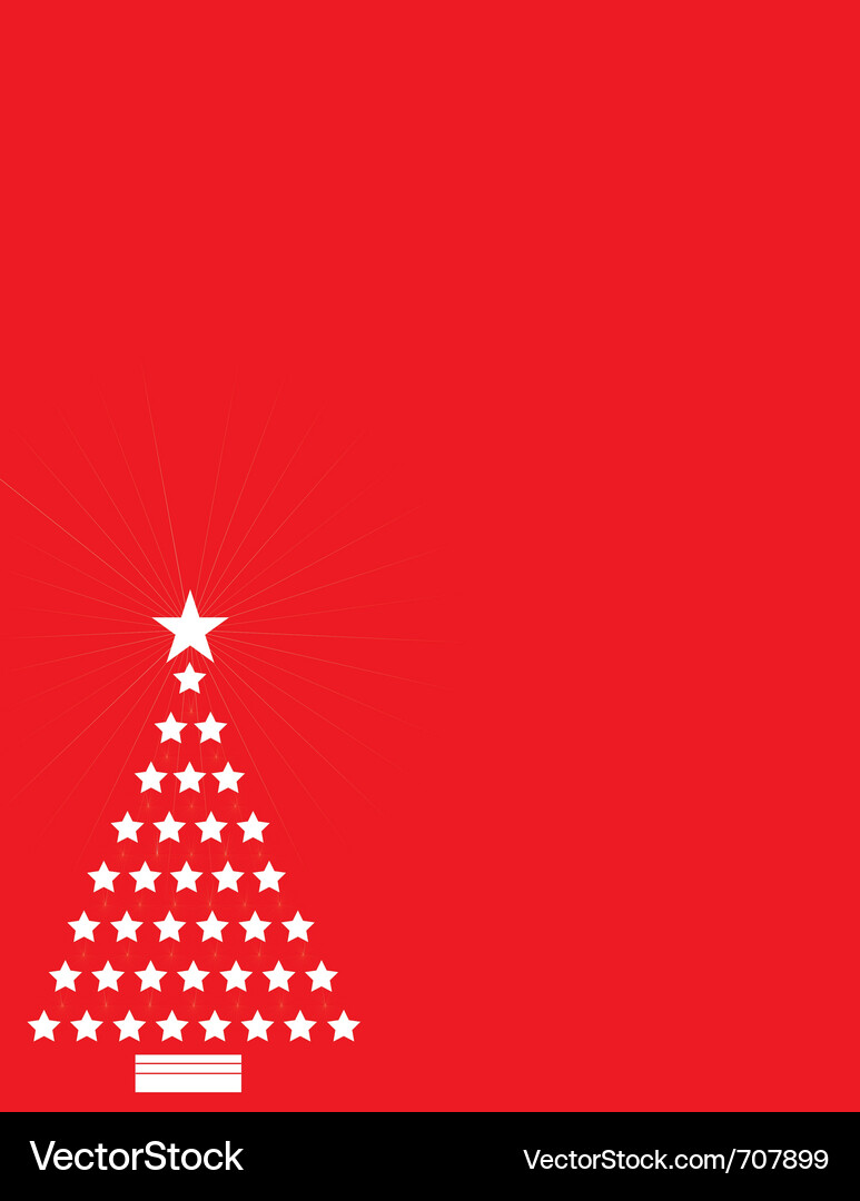 Star tree Royalty Free Vector Image - VectorStock