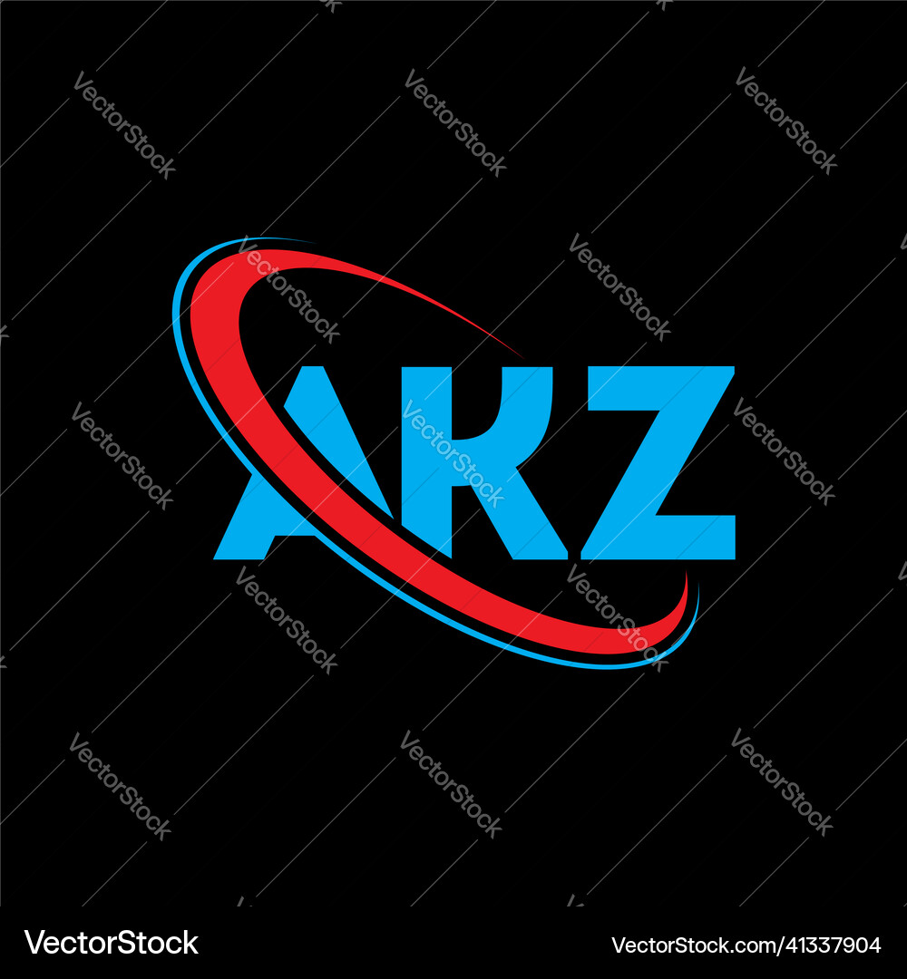 Akz logo letter design Royalty Free Vector Image