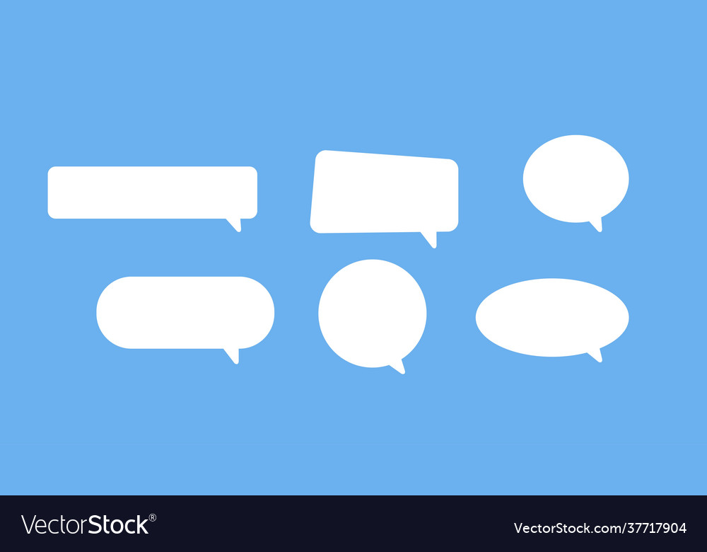 Retro empty comic bubbles Royalty Free Vector Image