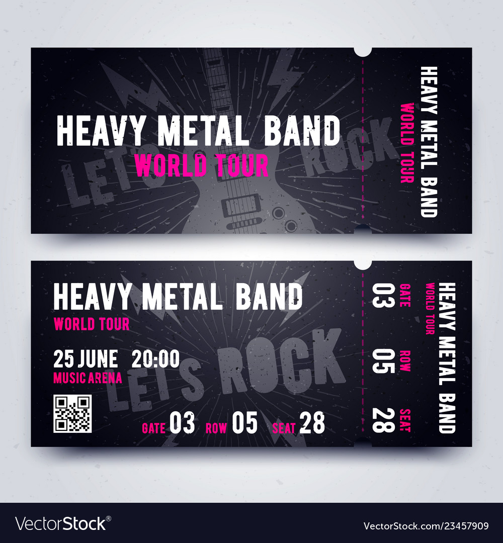 Template For Concert Tickets