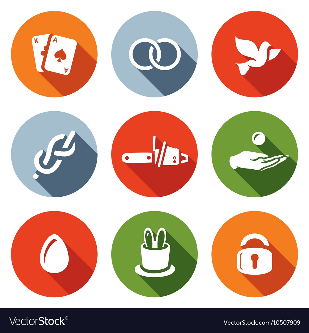 Set of magic and icons deck Royalty Free Vector Image