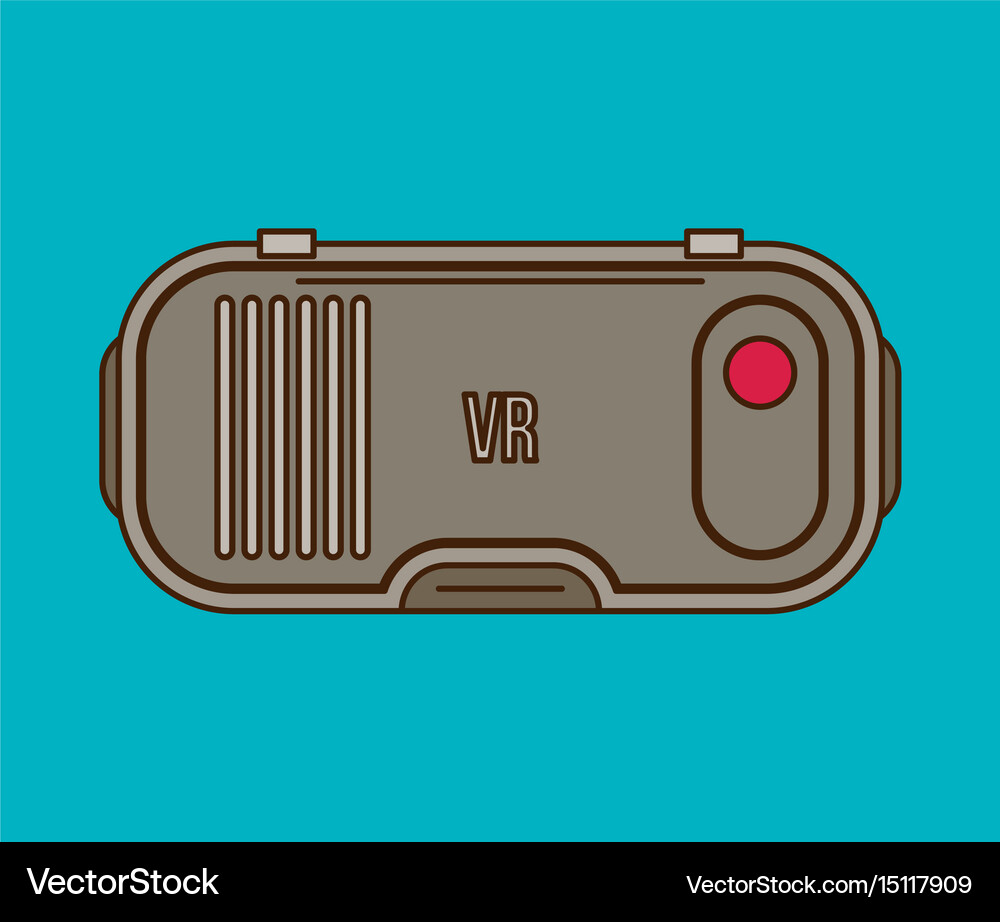 Virtual reality headset vr technology glasses Vector Image