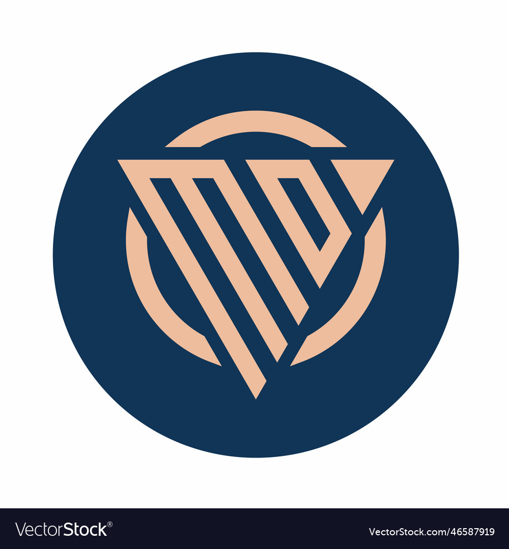 Creative simple initial monogram mo logo designs Vector Image