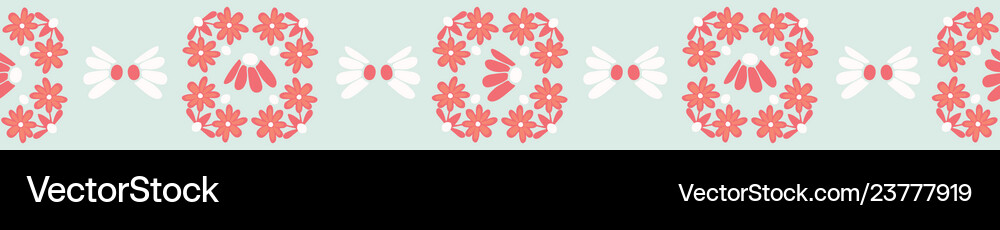 Coral And Mint Pattern