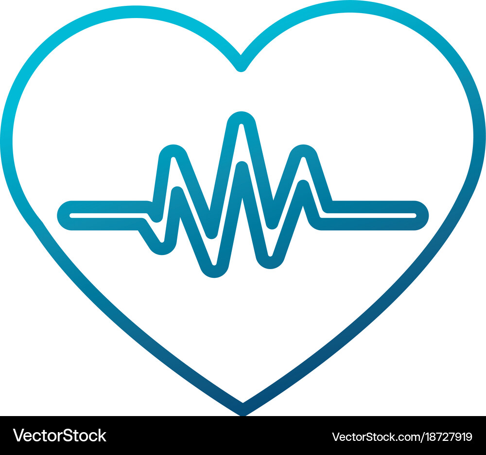 Heart medical symbol Royalty Free Vector Image