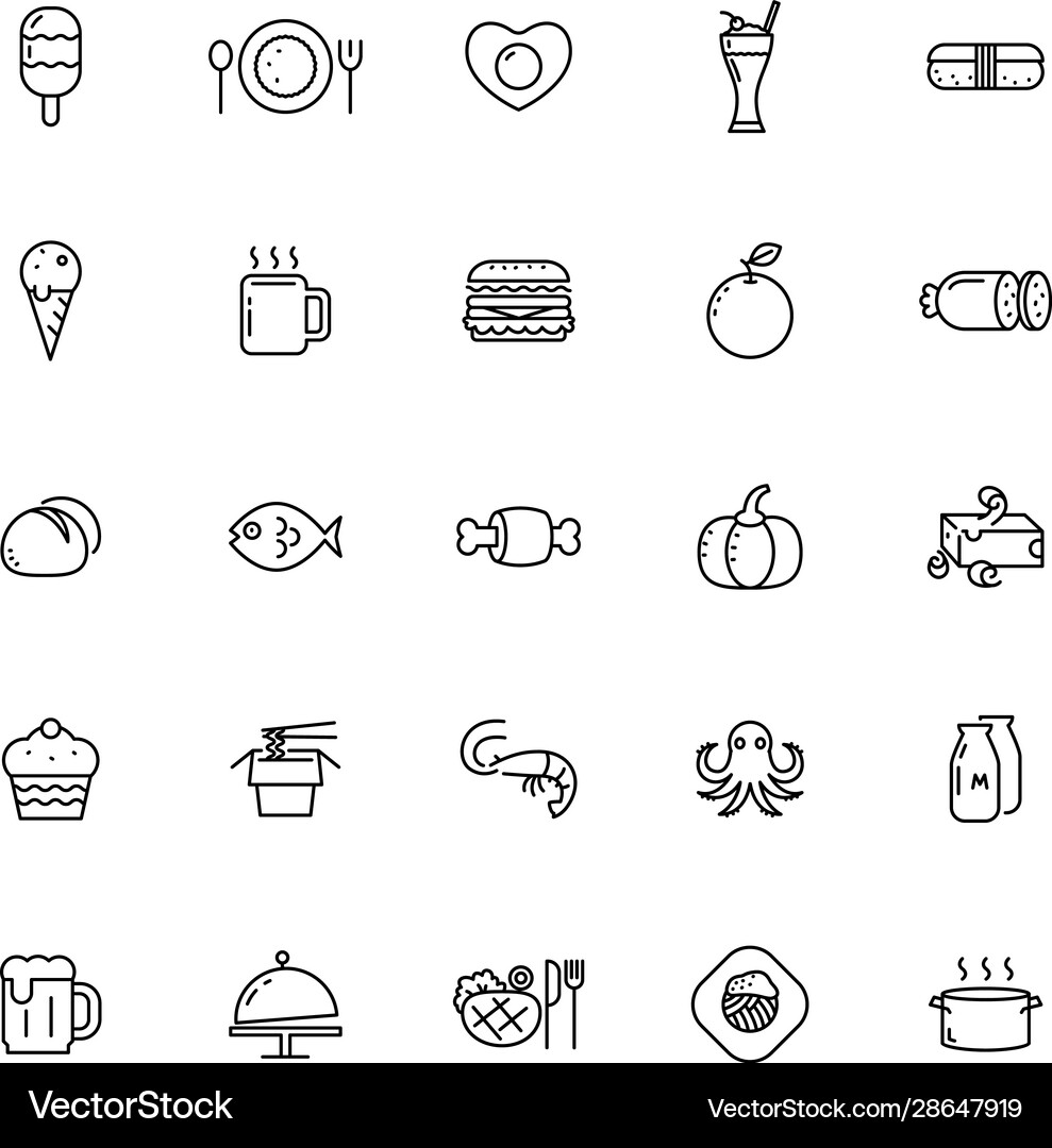 Icon food and beverage Royalty Free Vector Image