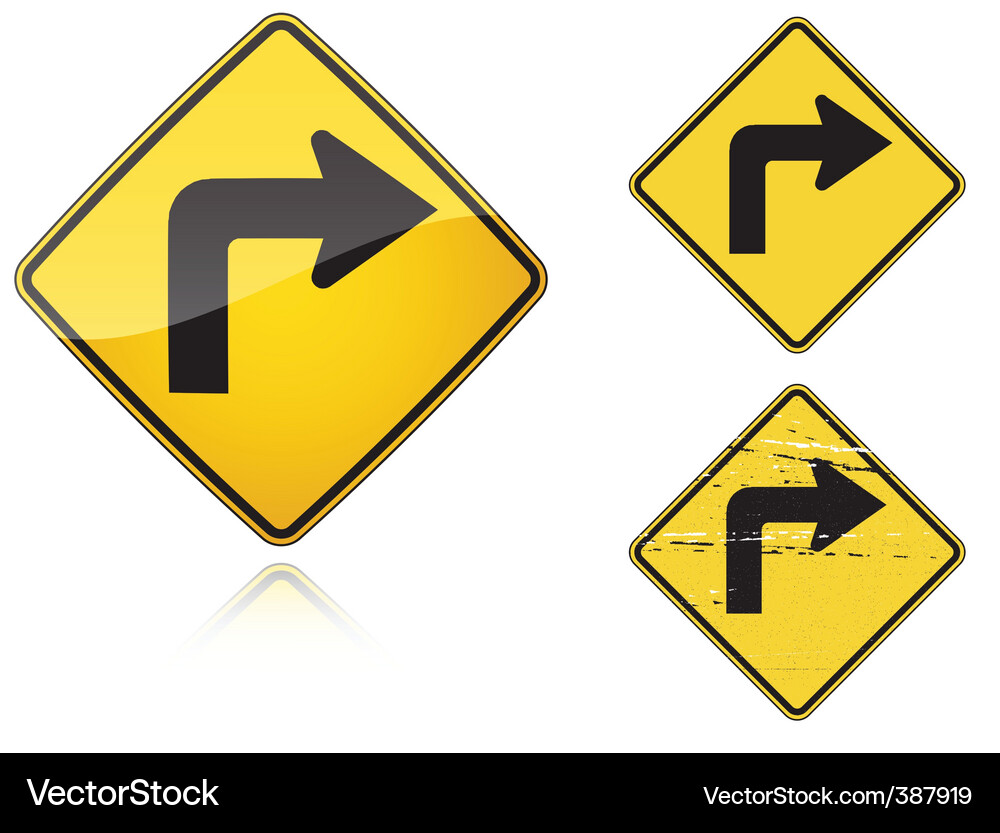 Traffic road sign Royalty Free Vector Image - VectorStock