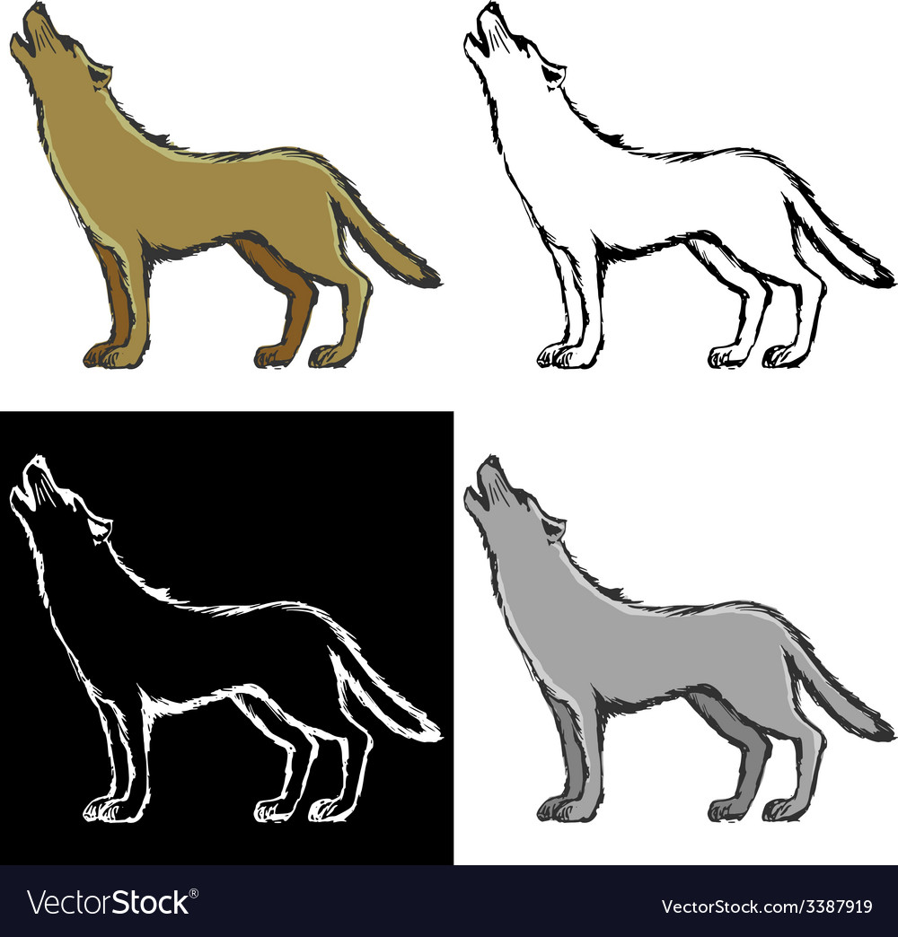 Wolf Royalty Free Vector Image - VectorStock