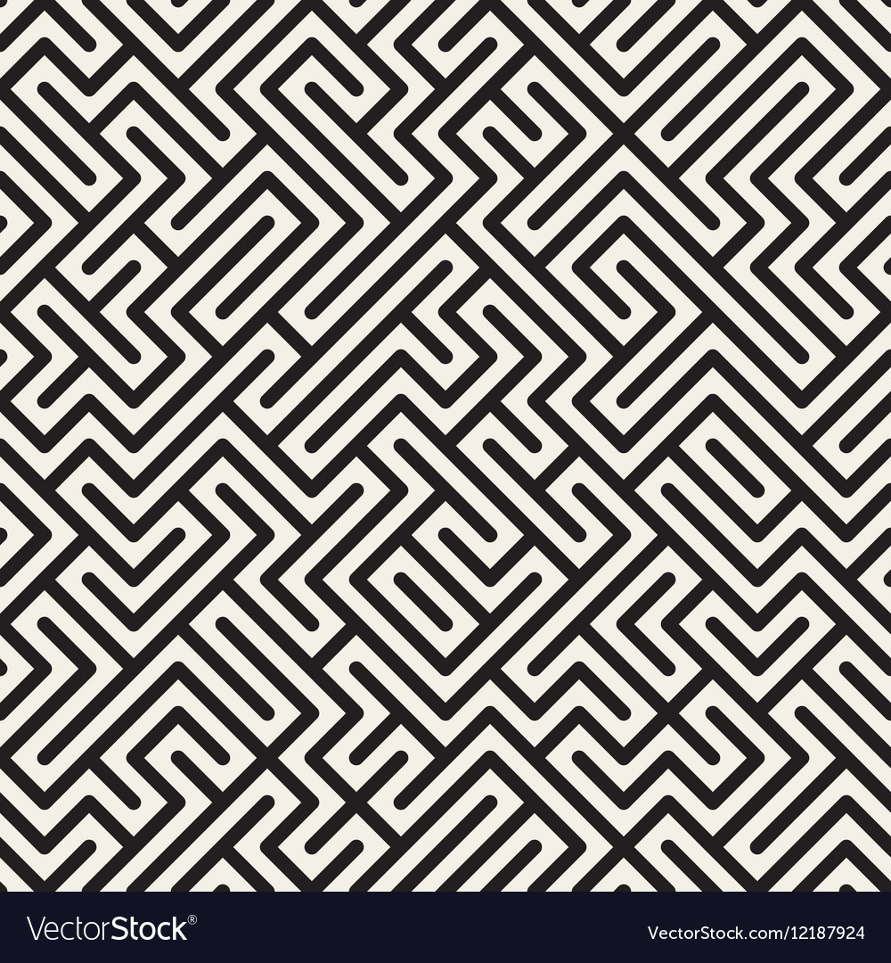 Irregular Maze Lines Seamless Black and Royalty Free Vector Irregular Maze Lines Seamless Black and Royalty Free Vector