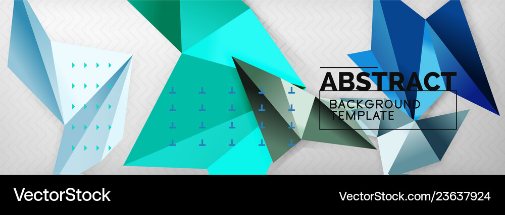 Triangles background techno template Royalty Free Vector