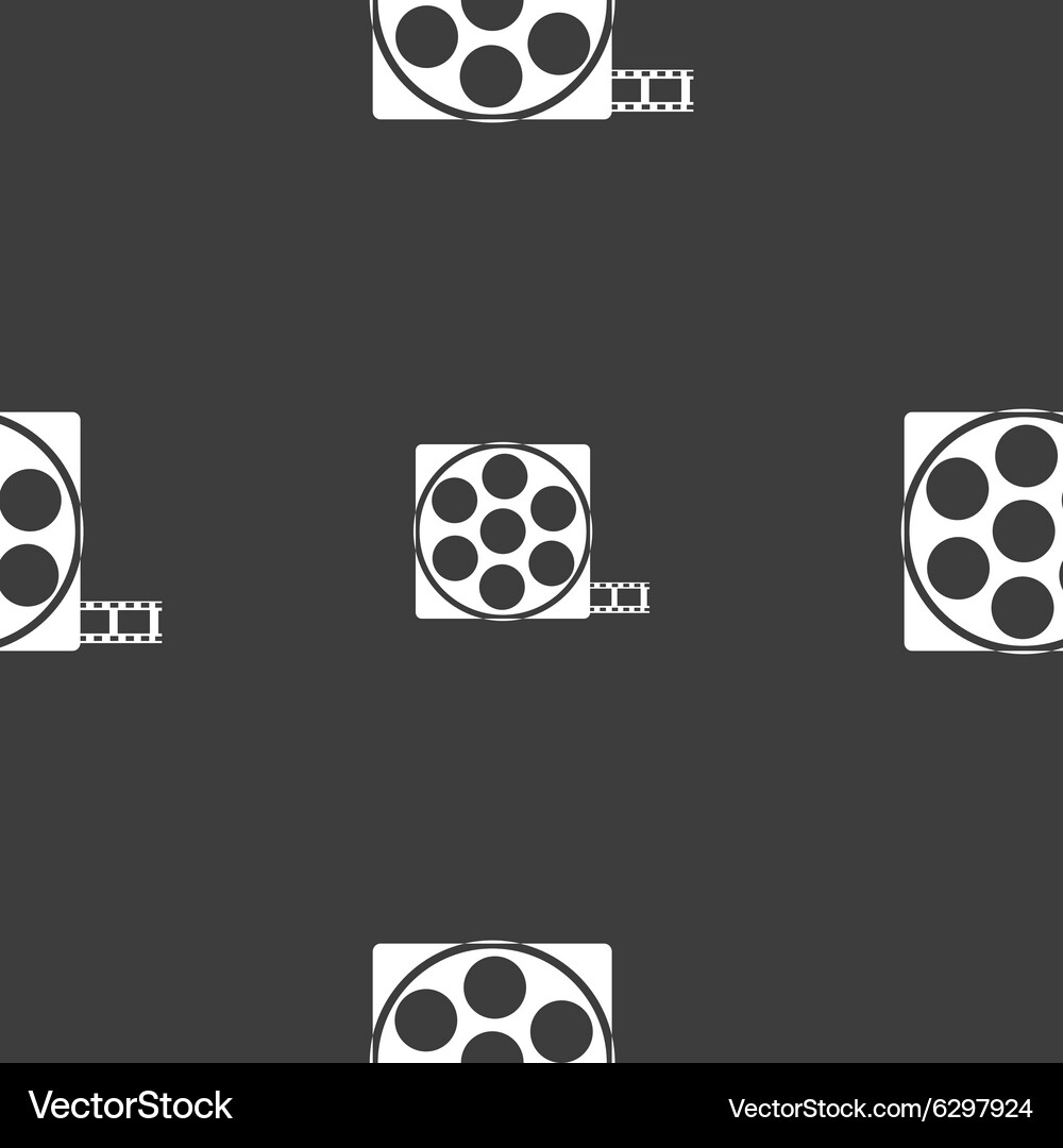 Video sign icon frame symbol seamless pattern Vector Image
