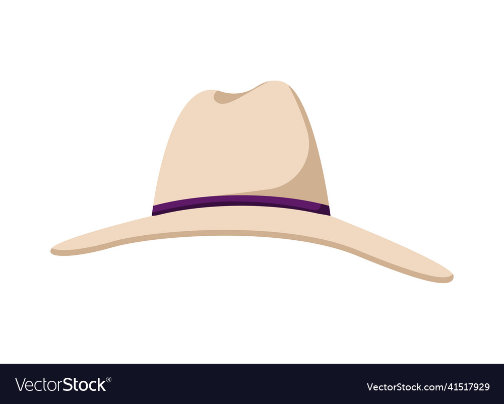 Flat hat Royalty Free Vector Image - VectorStock