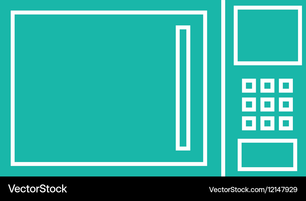 Microwave kitchen appliance Royalty Free Vector Image