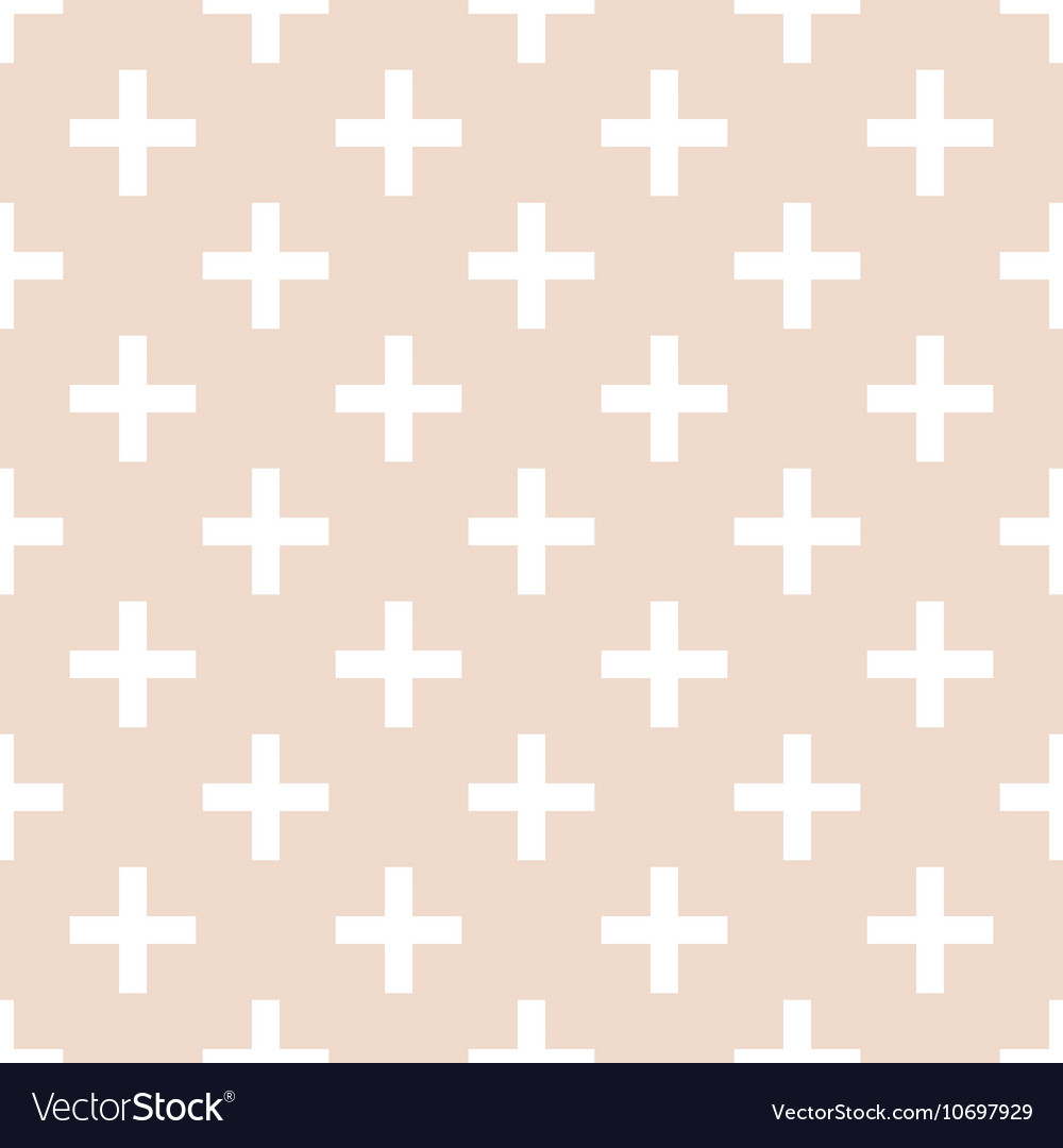 Tile cross plus pastel pattern Royalty Free Vector Image