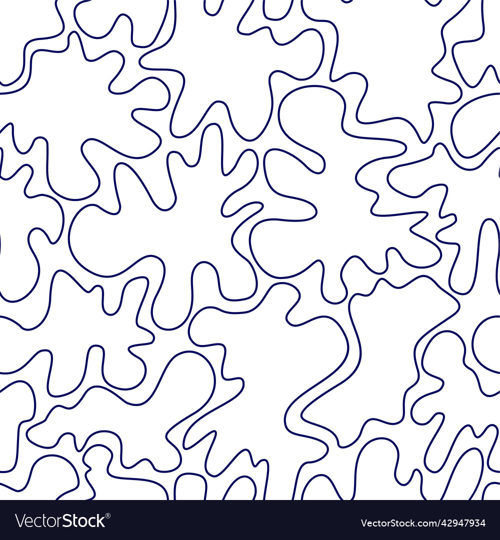 Tangled line seamless pattern handwritten doodles Vector Image Tangled line seamless pattern handwritten doodles Vector Image