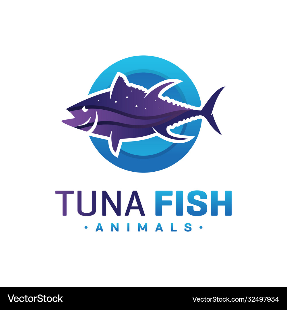 Tuna logo design Royalty Free Vector Image - VectorStock