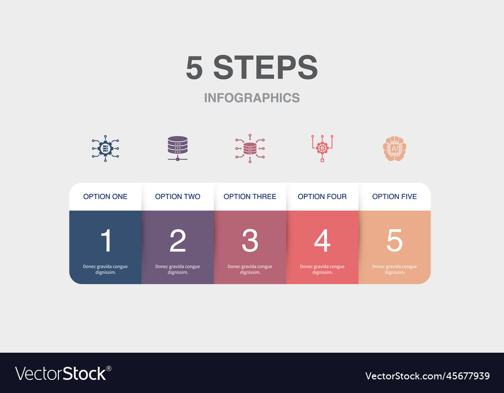 Big Data Database Aggregation Algorithm Royalty Free Vector