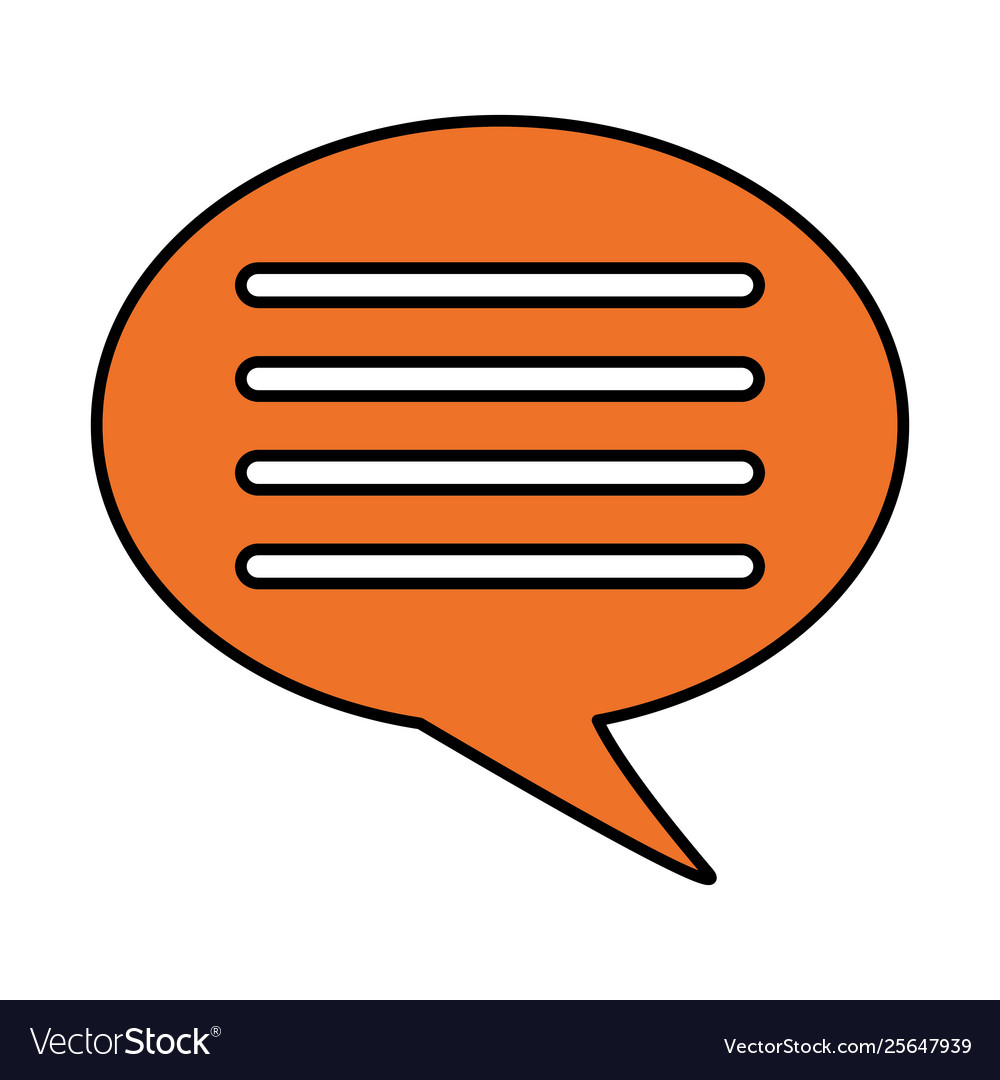 Message speech bubble Royalty Free Vector Image