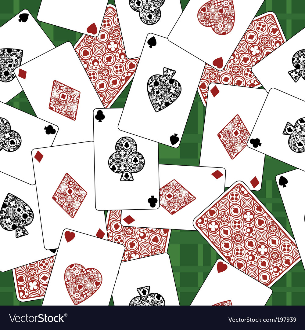 Playing card pattern Royalty Free Vector Image