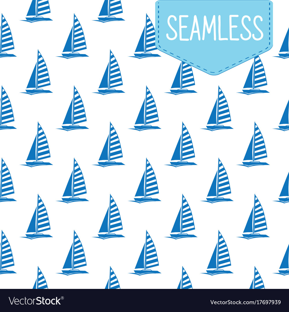 Seamless pattern blue Royalty Free Vector Image