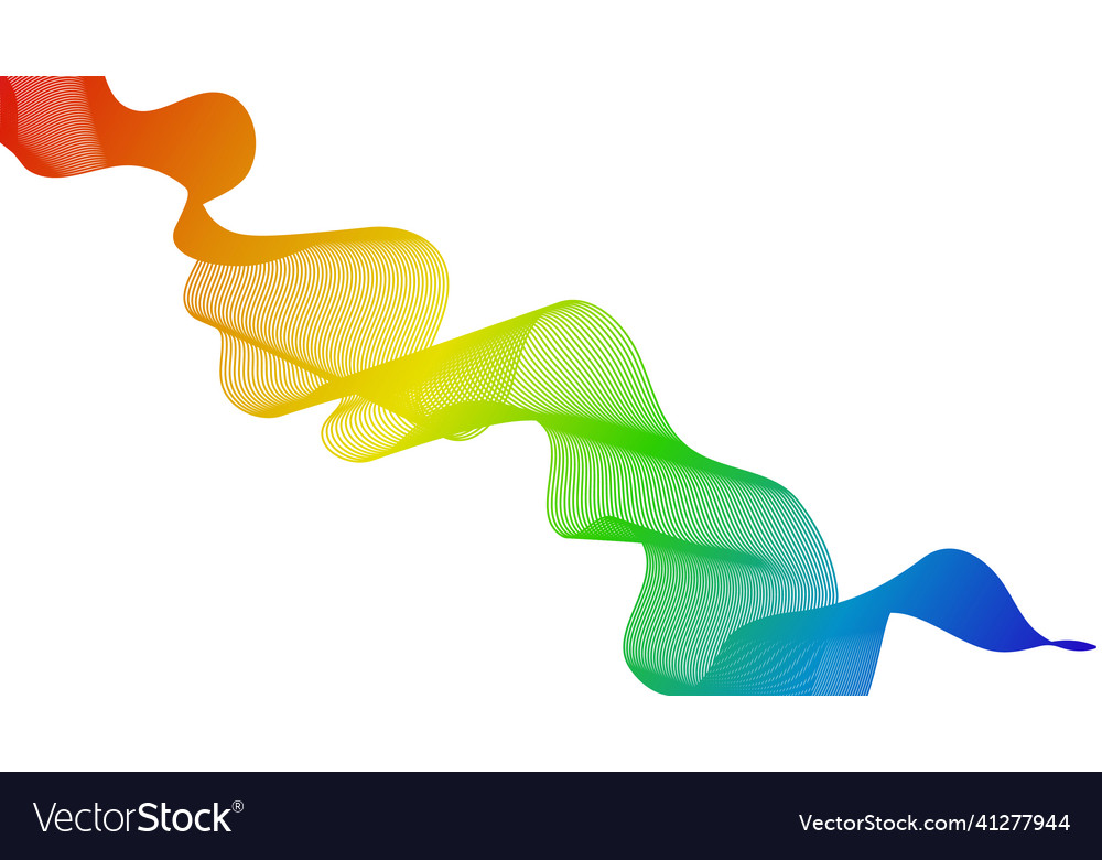 Abstract backdrop with wave gradient lines Vector Image