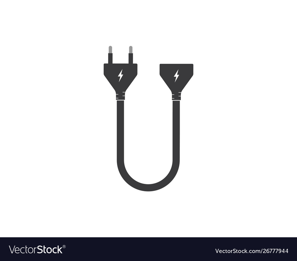Electric socket plug Royalty Free Vector Image