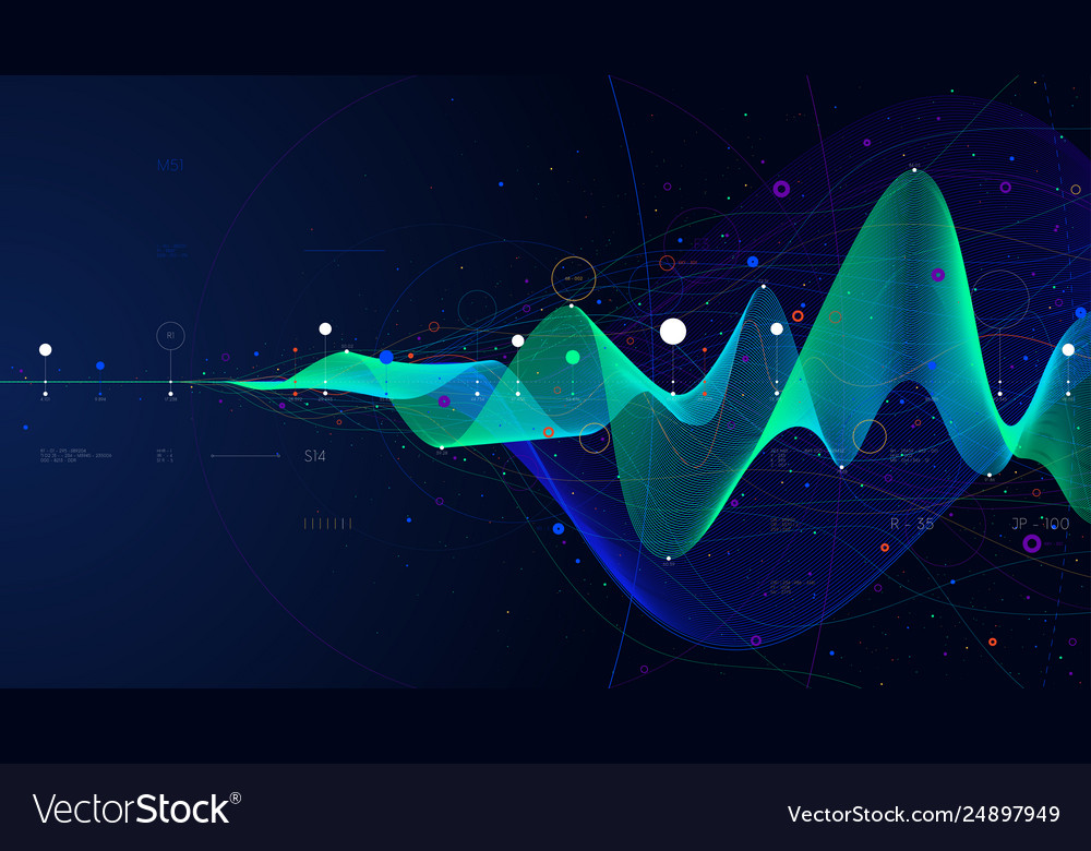 Big data stream futuristic infographic business Vector Image Big data stream futuristic infographic business Vector Image